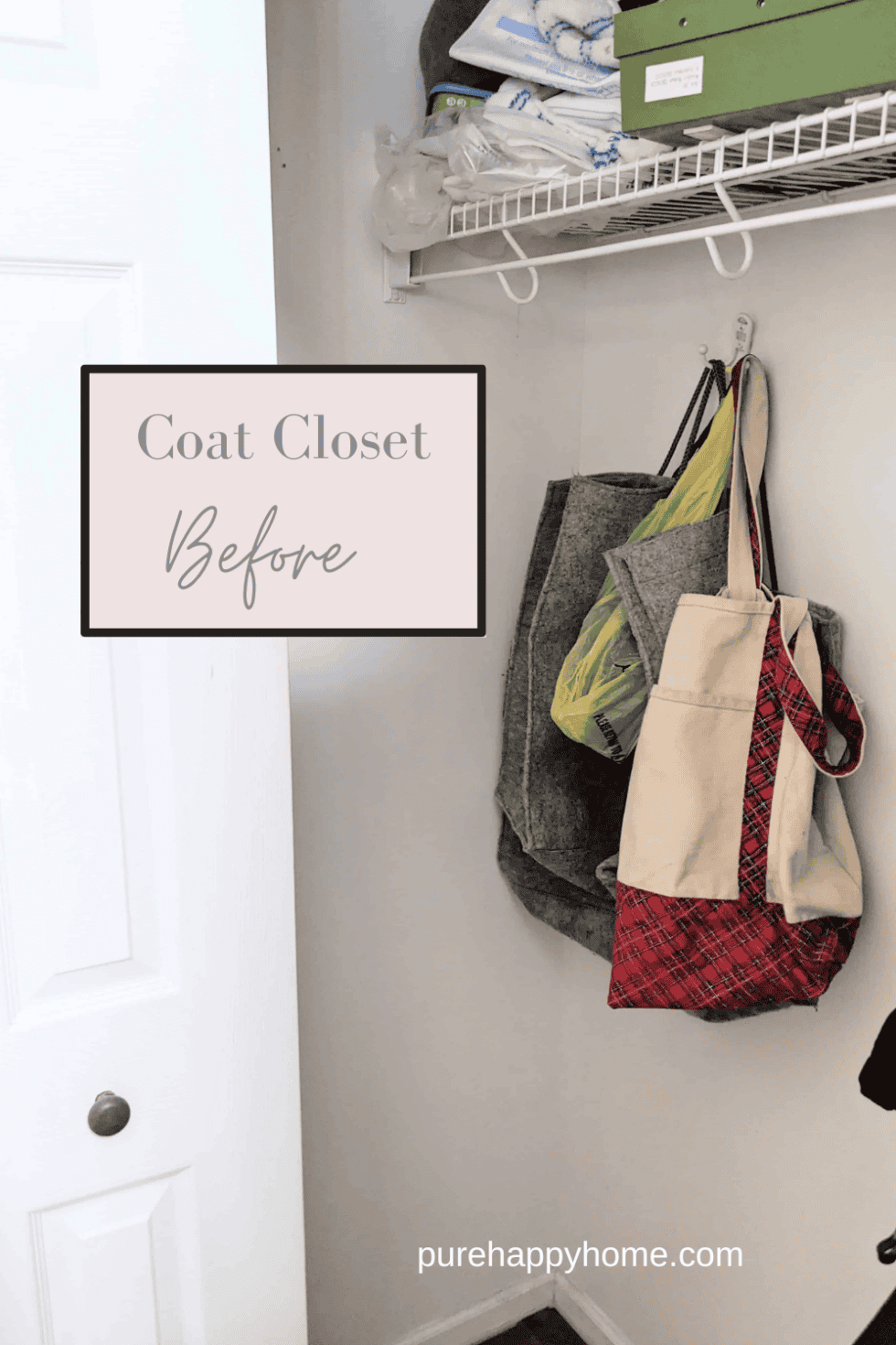 Get a Quick & Easy Coat Closet Refresh - Pure Happy Home