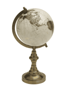 World Globes in Neutral Home Decor - Pure Happy Home
