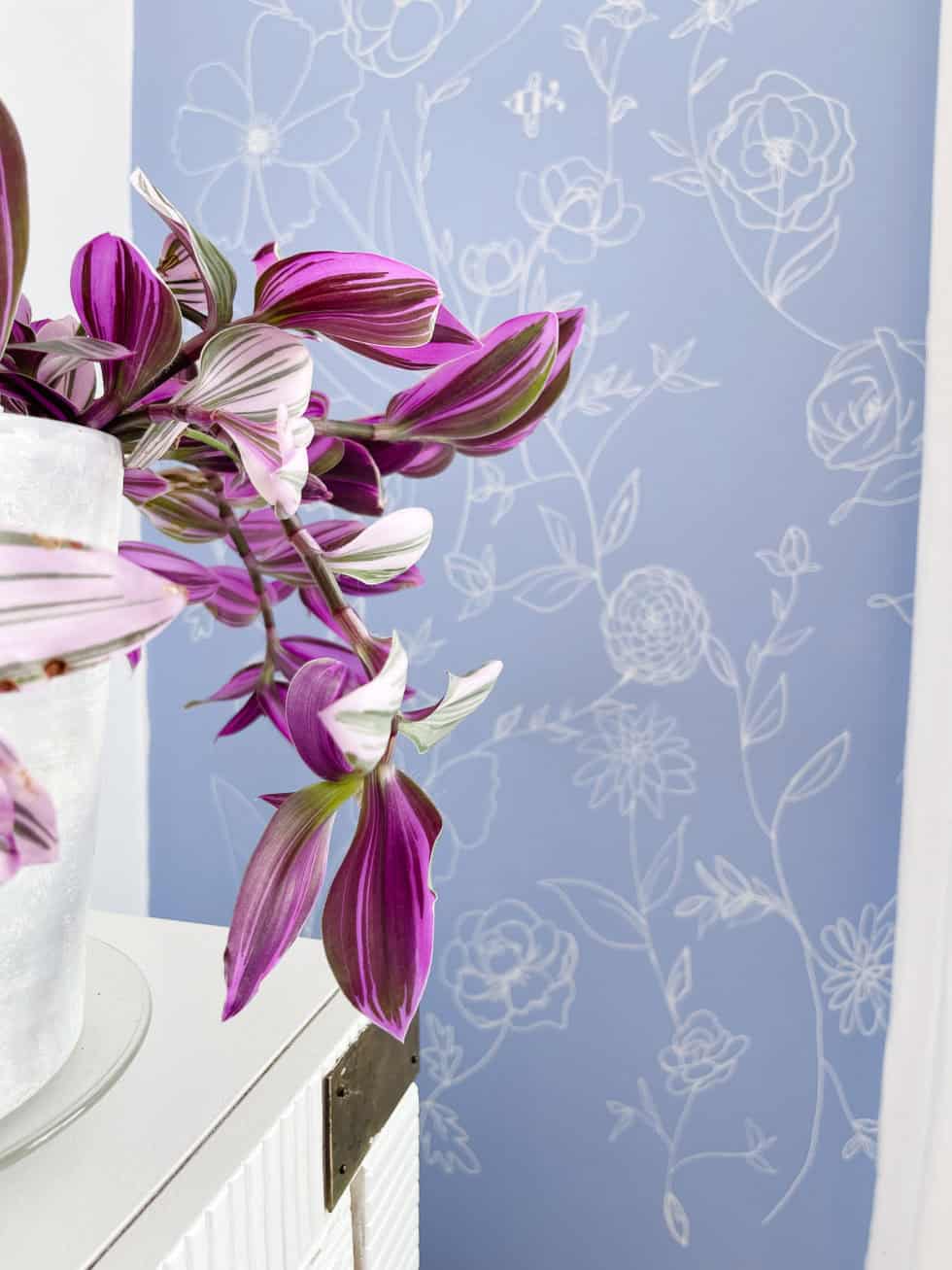 Easy DIY Painted Wallpaper - Pure Happy Home