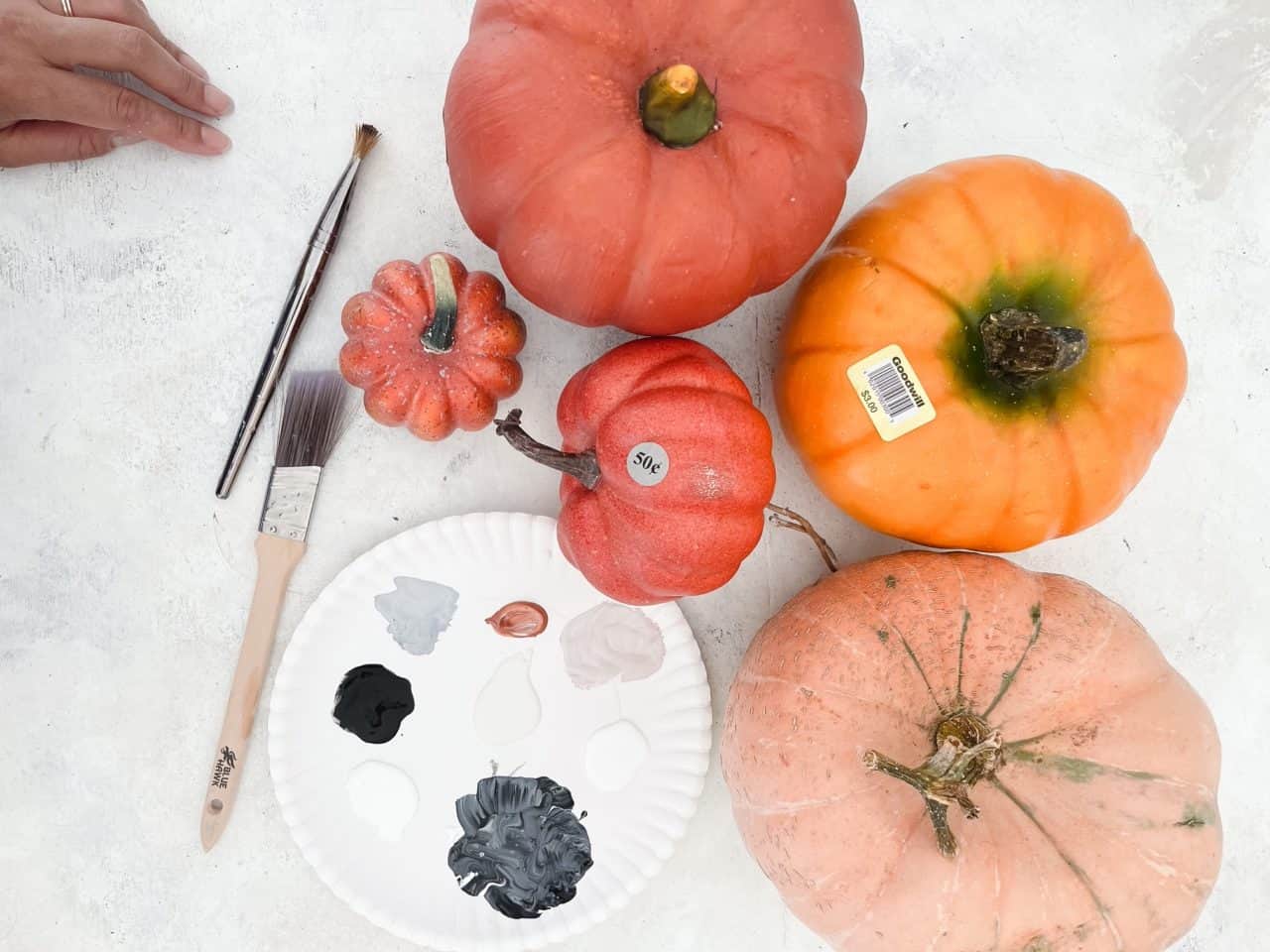 Shelf Styling with Pumpkins for Fall - Pure Happy Home