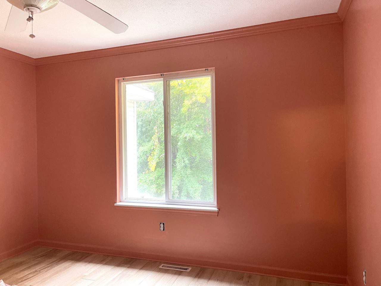 How to Paint Your Bedroom Walls and Molding a Bold Color - Pure Happy Home