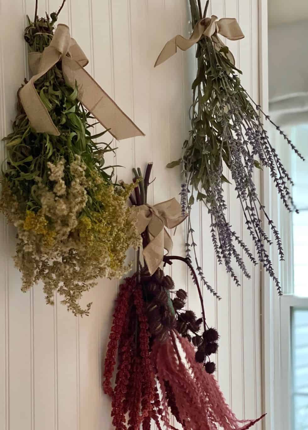Hanging Dried Flowers As Home Decor - Pure Happy Home