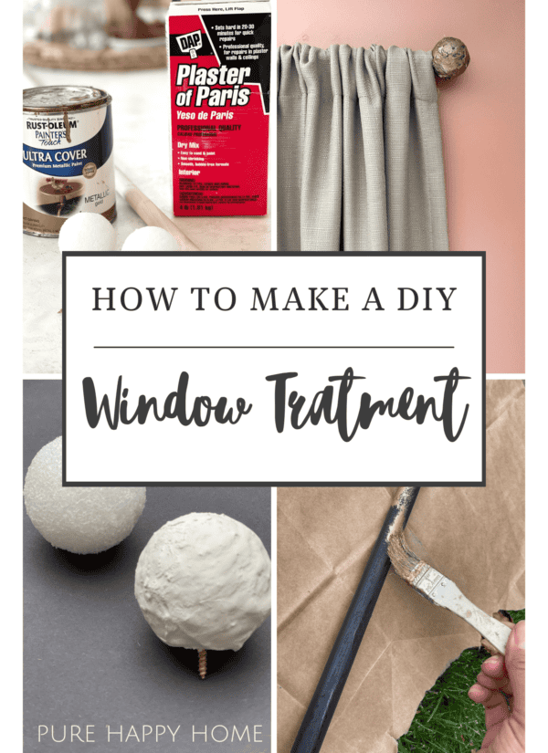 How to Make Custom Looking DIY Window Treatments - Pure Happy Home