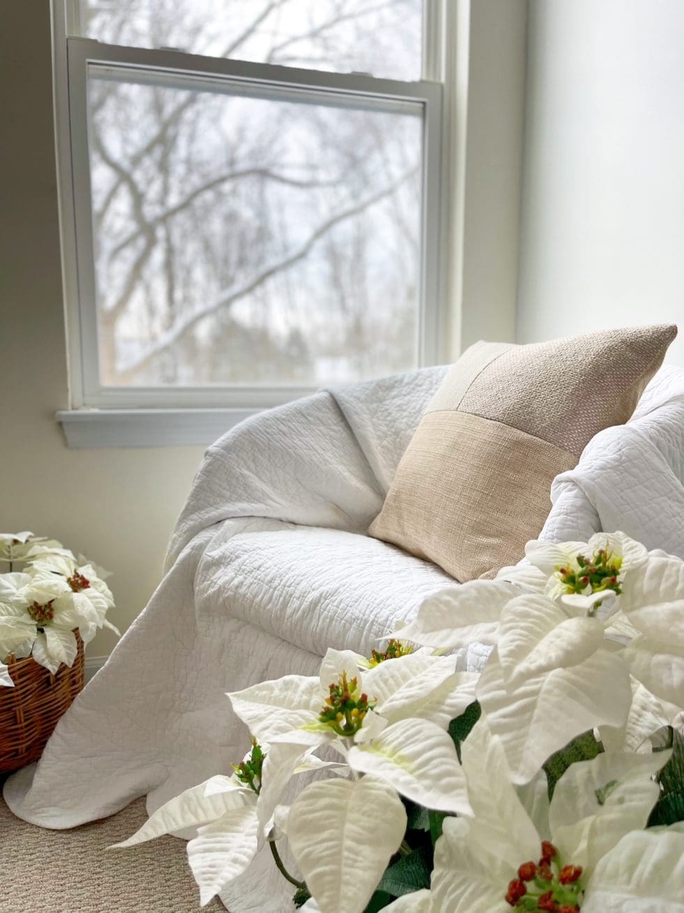 Neutrals & White Cottage Christmas Decor - Pure Happy Home