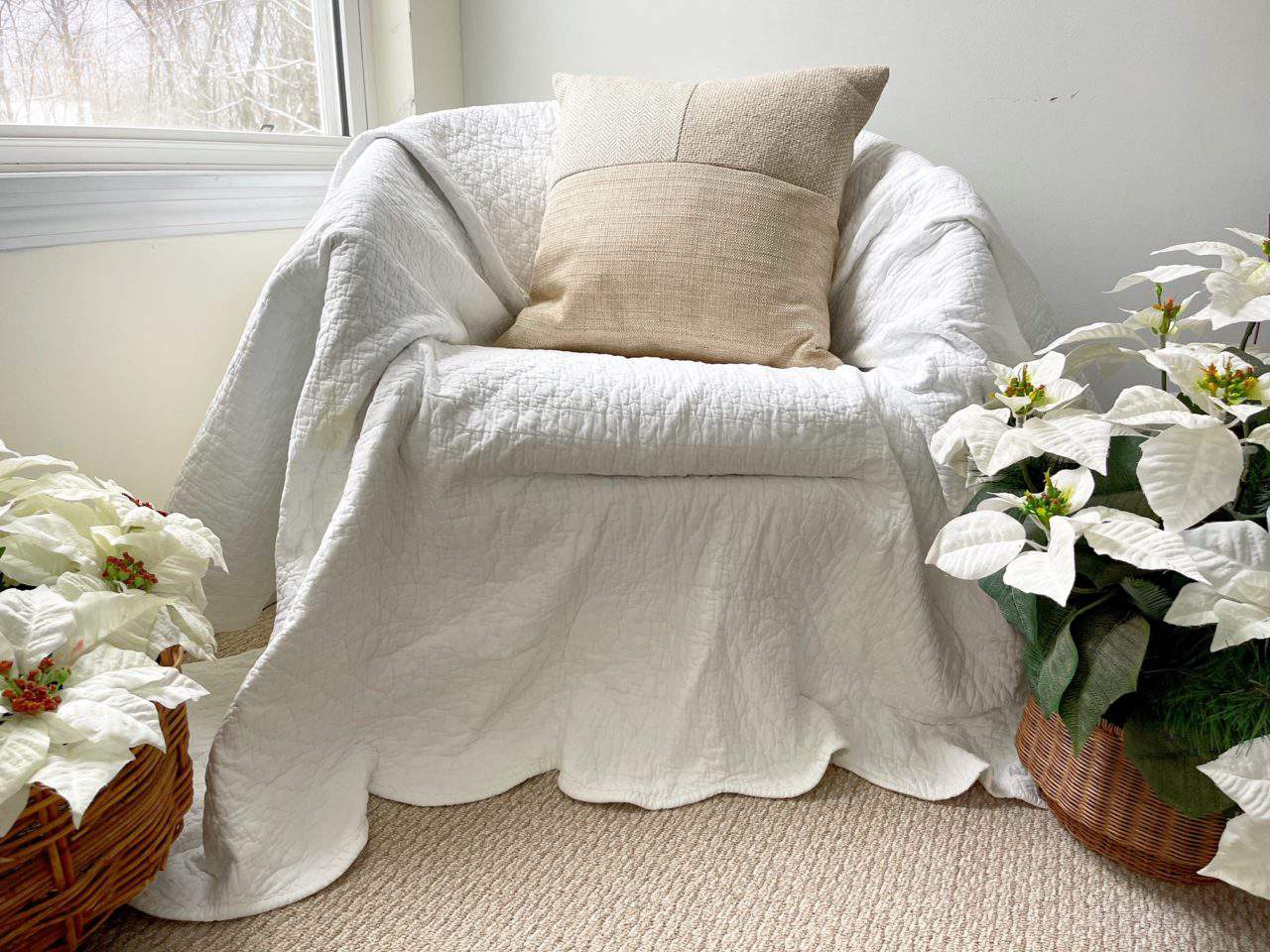 Neutrals & White Cottage Christmas Decor - Pure Happy Home