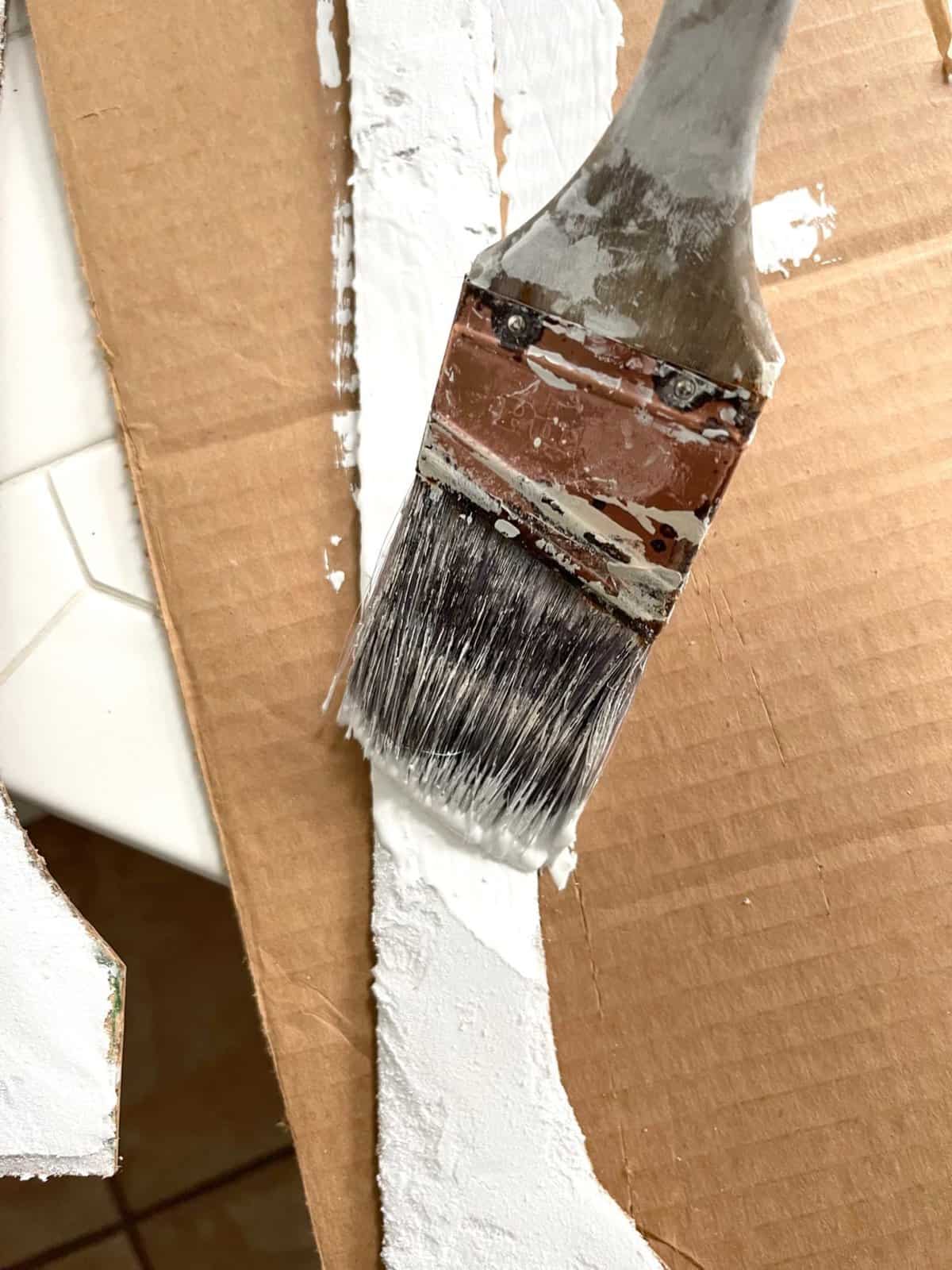 Upcycled Shelving Using Wood and Cardboard - Pure Happy Home