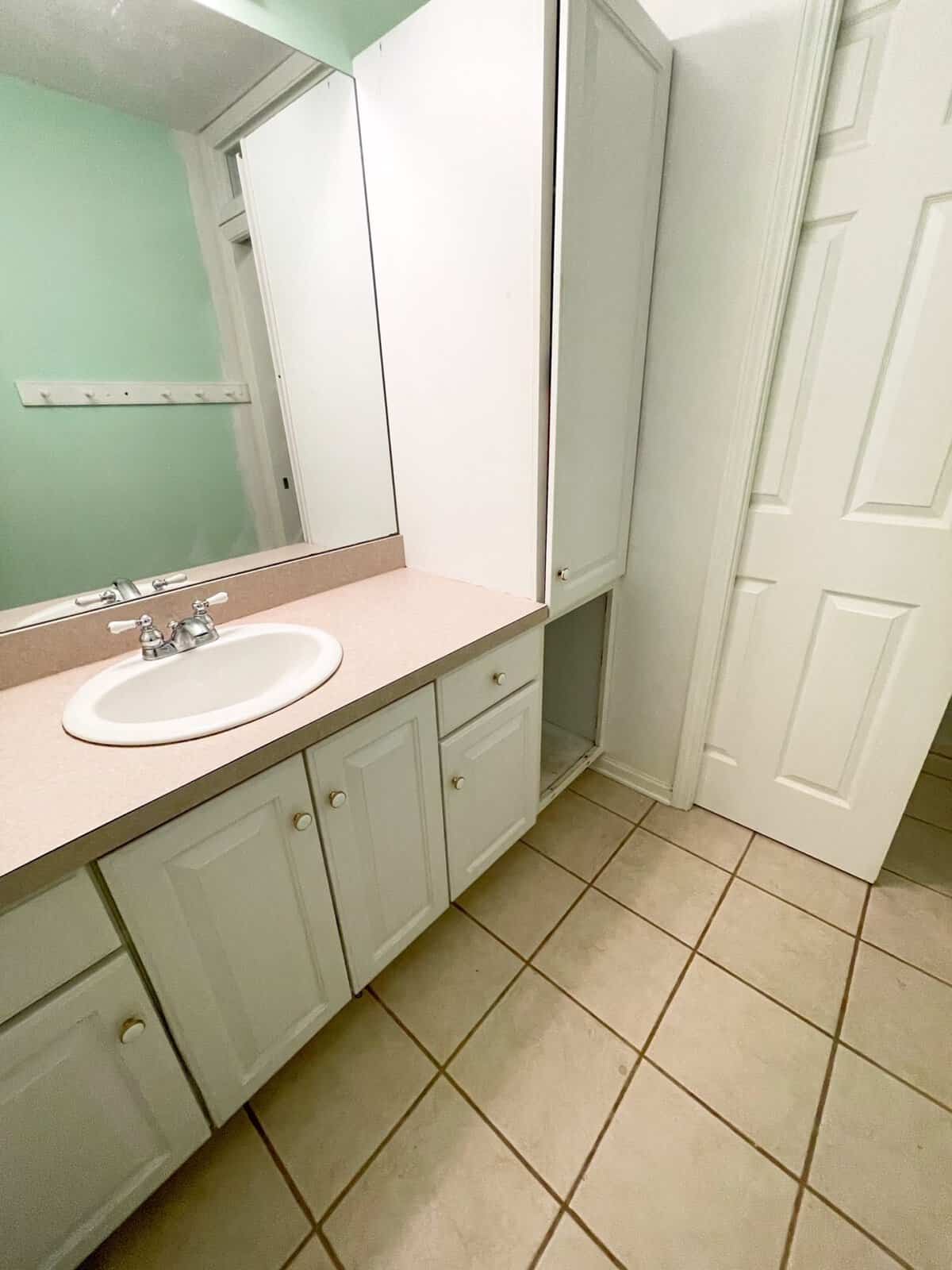 How to Paint a Tile Floor to Mimic Stone - Pure Happy Home