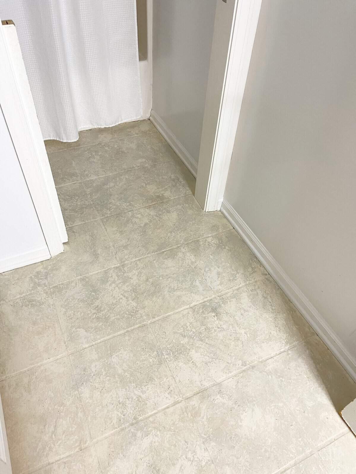 How to Paint a Tile Floor to Mimic Stone - Pure Happy Home