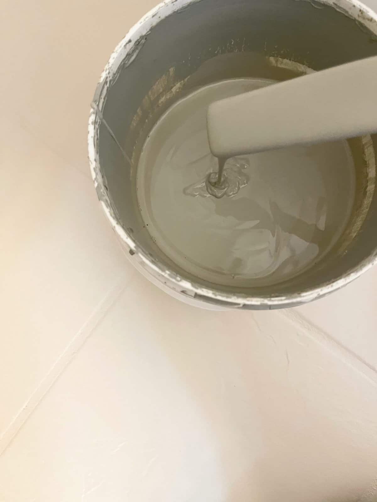 How to Paint a Tile Floor to Mimic Stone - Pure Happy Home
