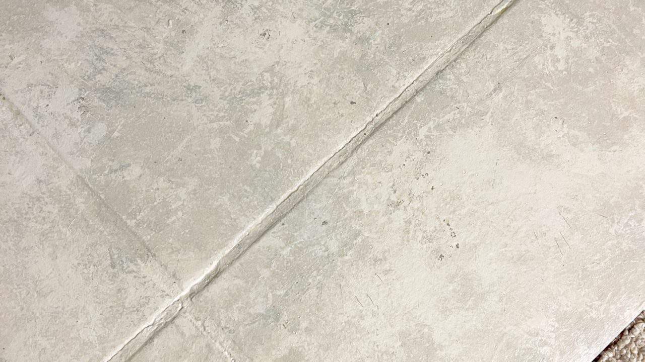How to Paint a Tile Floor to Mimic Stone - Pure Happy Home