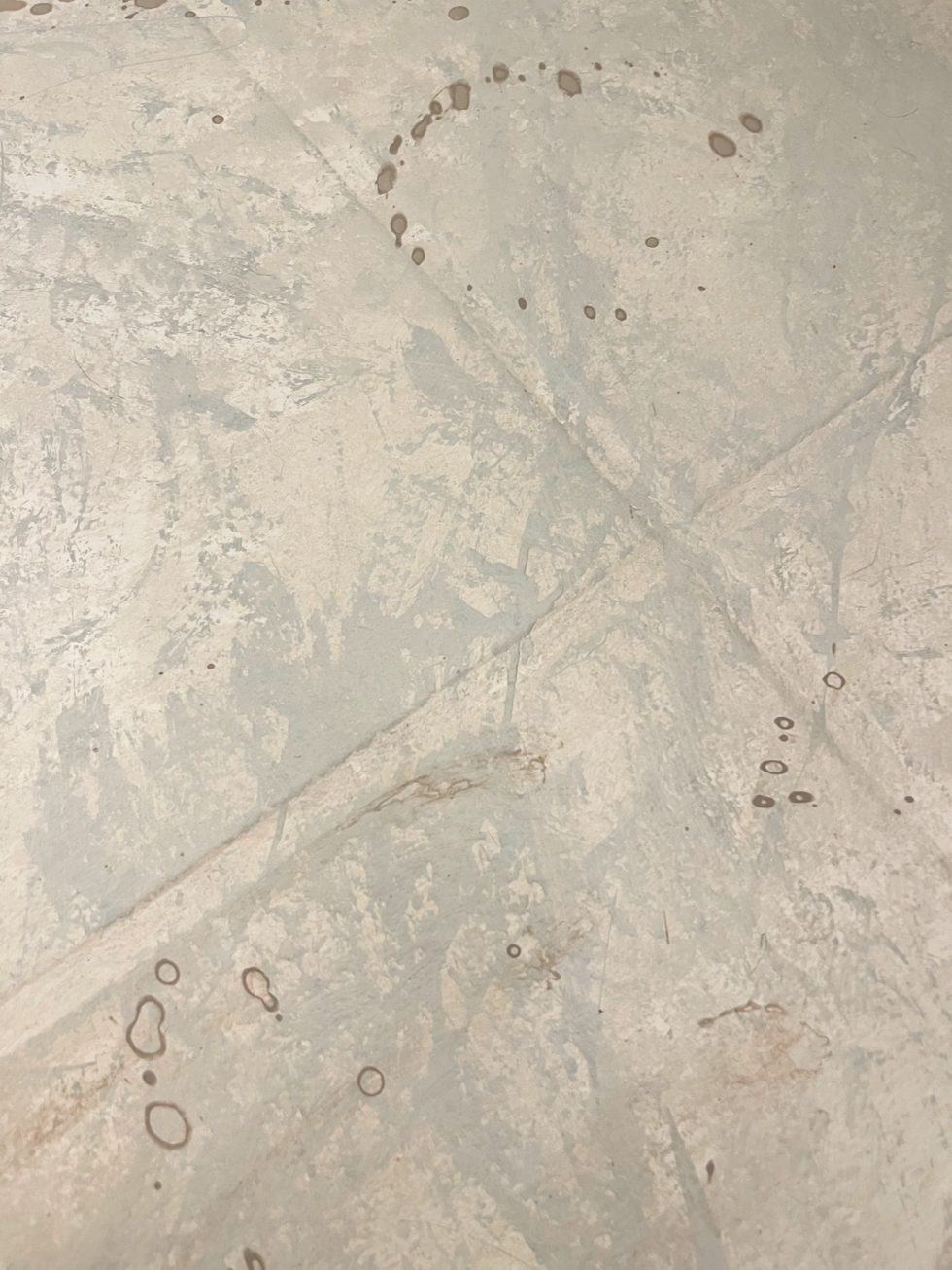 How to Paint a Tile Floor to Mimic Stone - Pure Happy Home