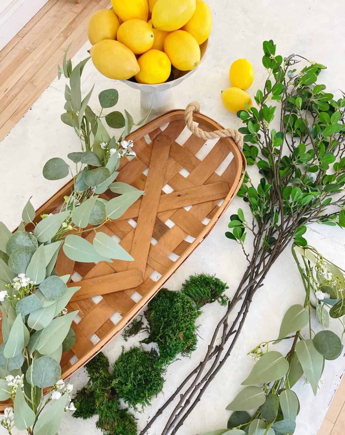 Spring Decorating with a Lemon Centerpiece - Pure Happy Home