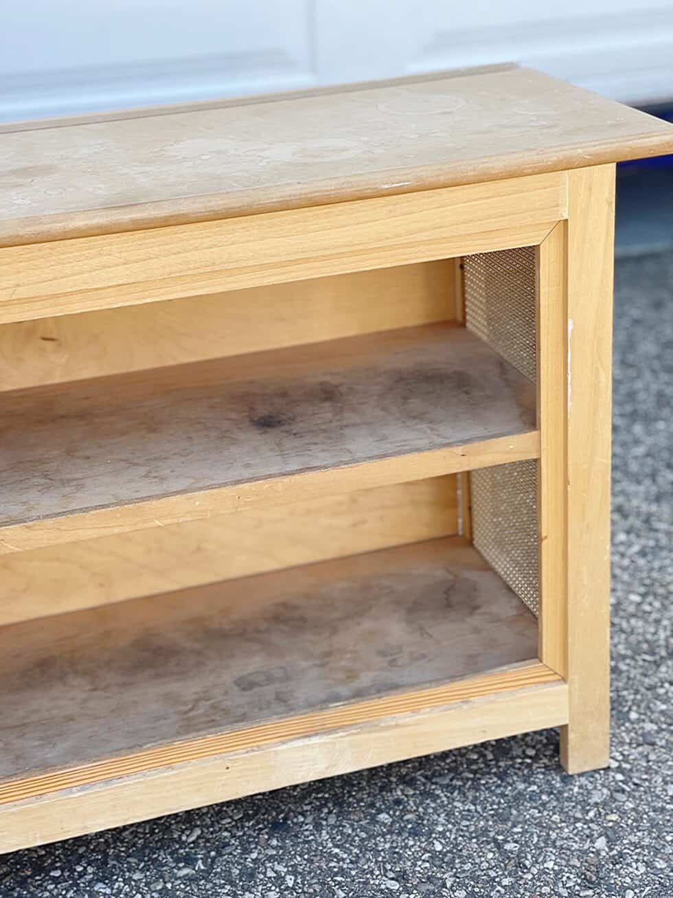 Saving and Upcycling a Small Shelf - Pure Happy Home