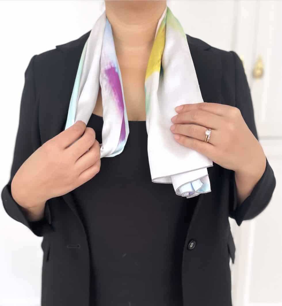 Six Ways to Wear a Long Scarf with a Jacket - Pure Happy Home