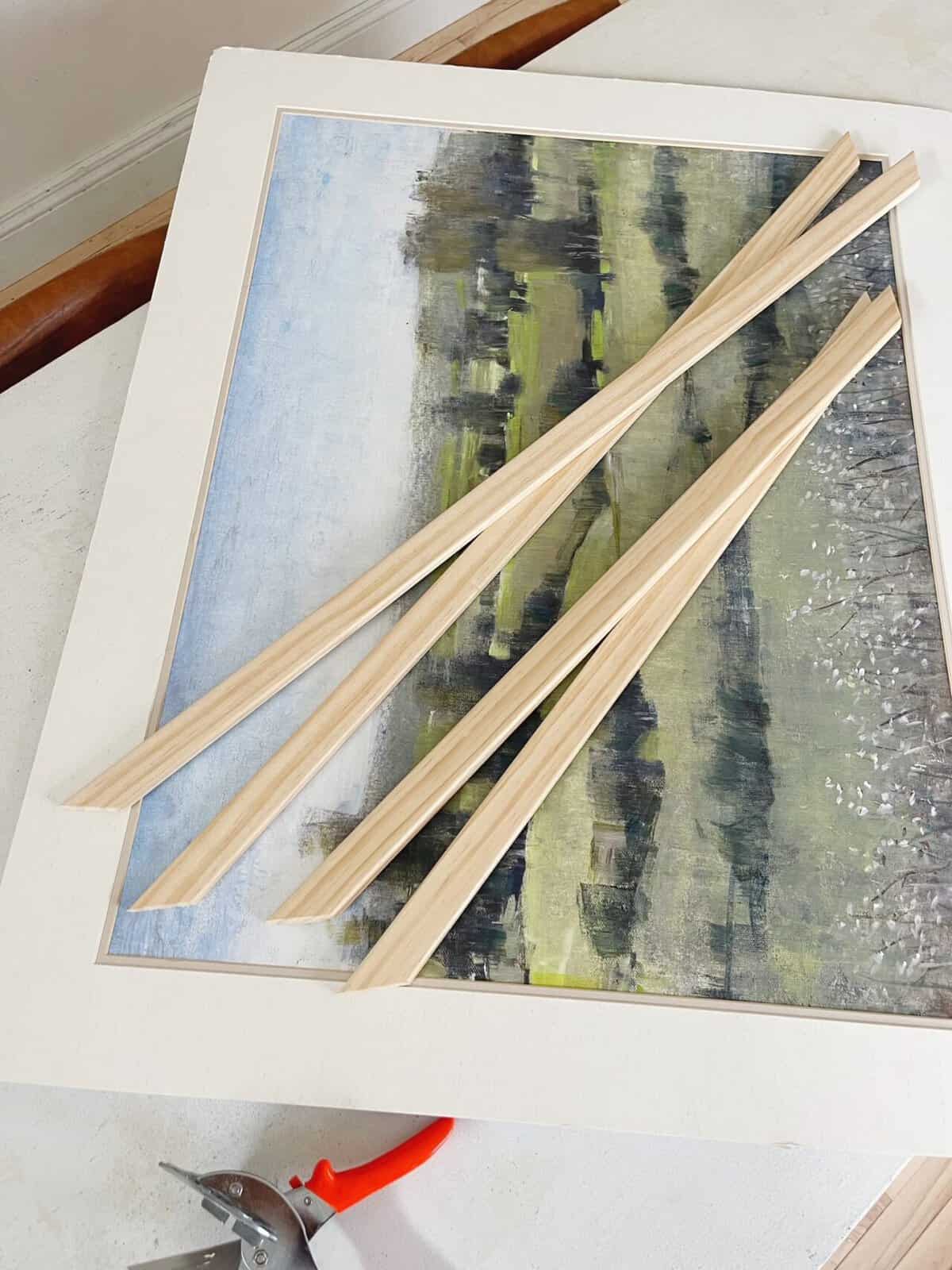 Make a DIY Picture Frame Without Power Tools - Pure Happy Home