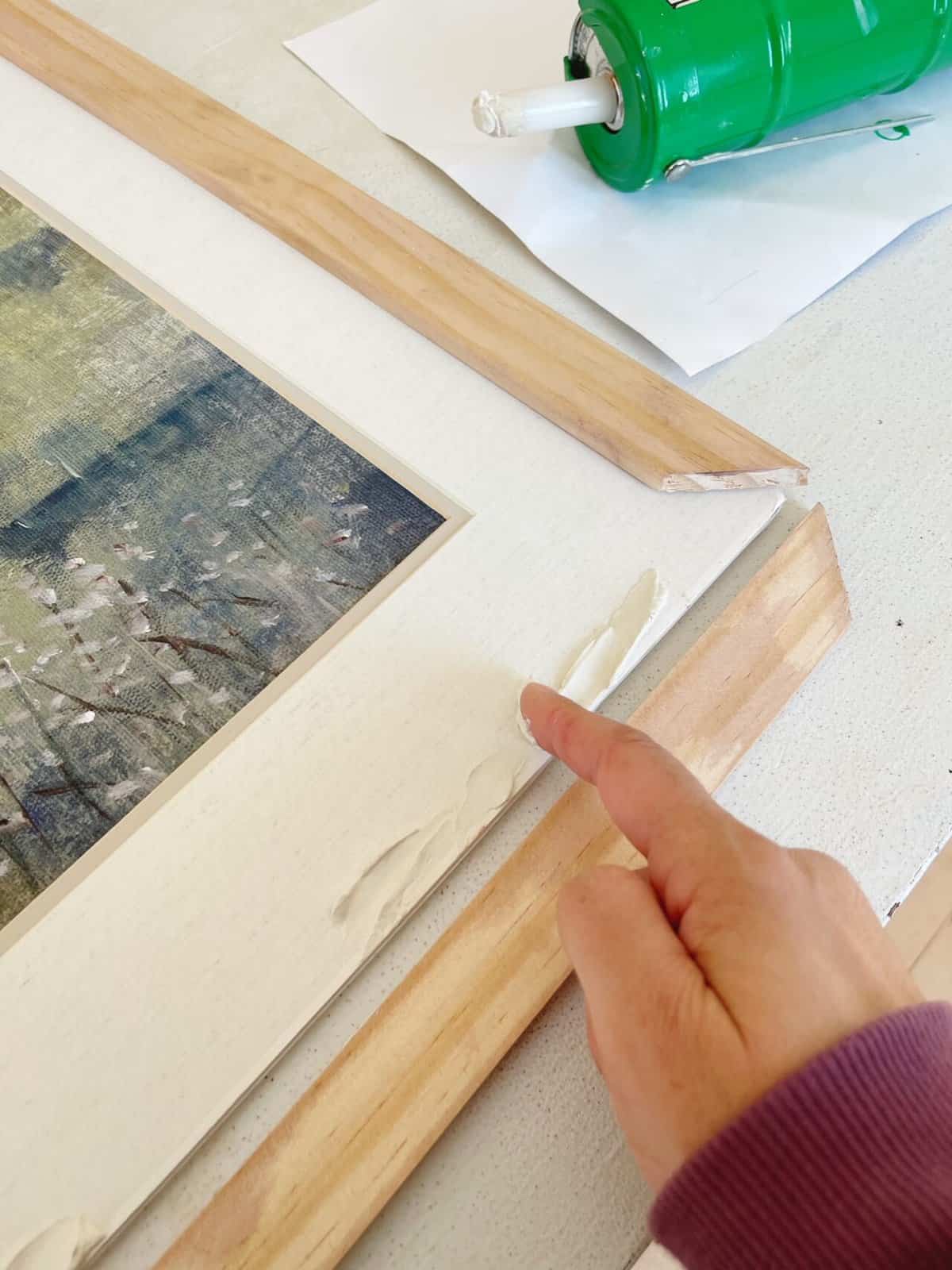 Make a DIY Picture Frame Without Power Tools - Pure Happy Home